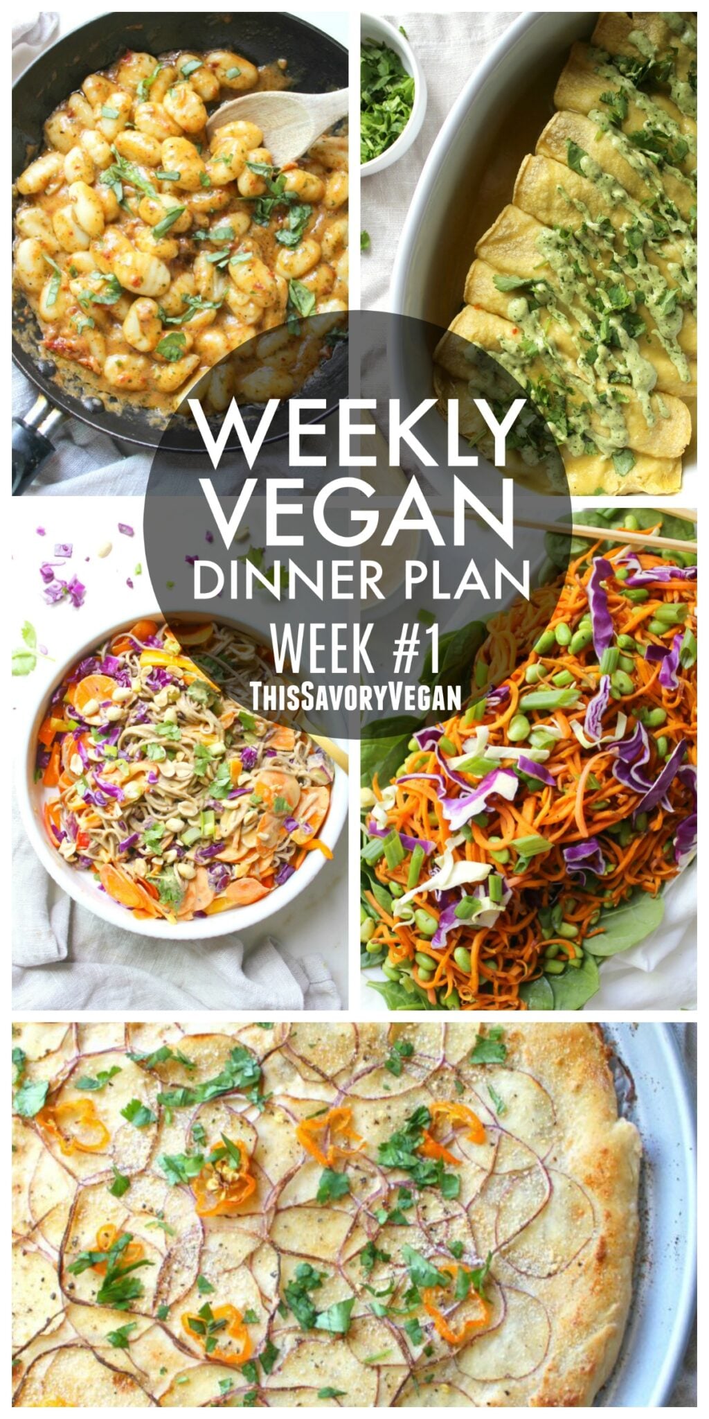 Weekly Vegan Dinner Plan #1 - This Savory Vegan