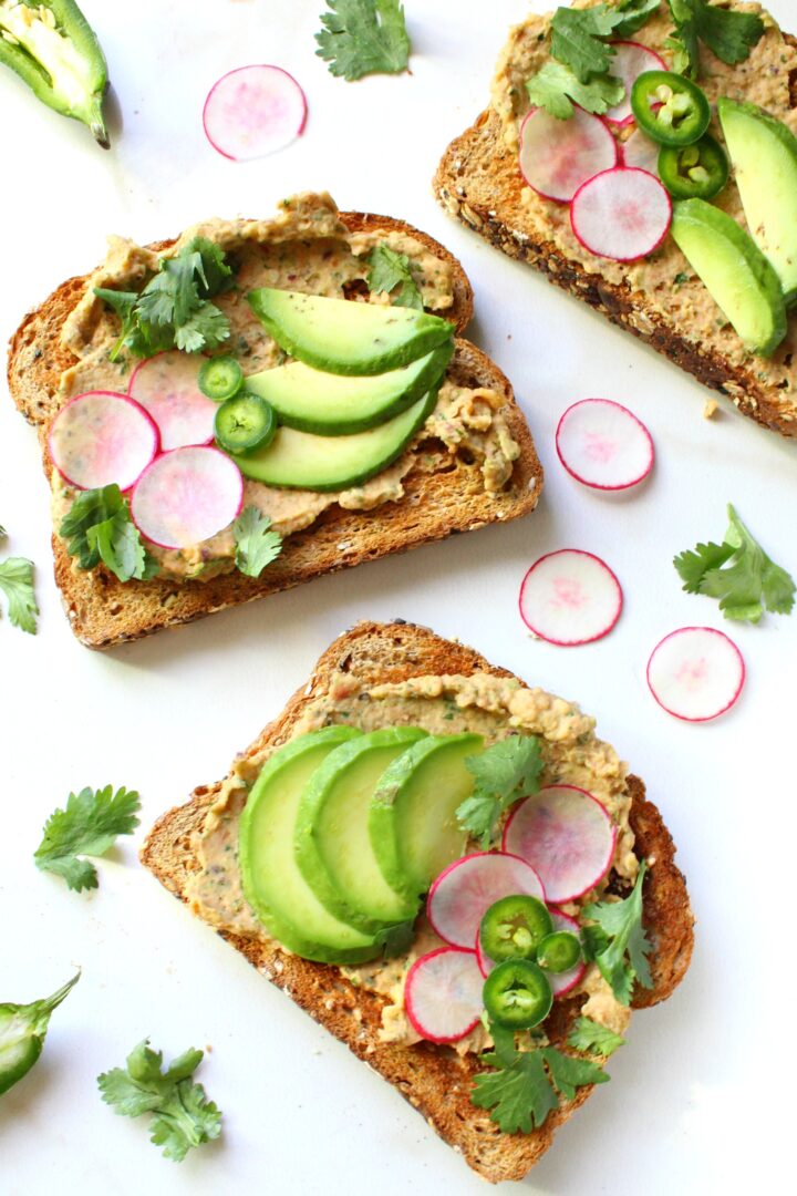 Smashed Bean and Avocado Toast - This Savory Vegan