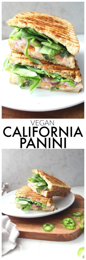 Vegan California Panini - This Savory Vegan