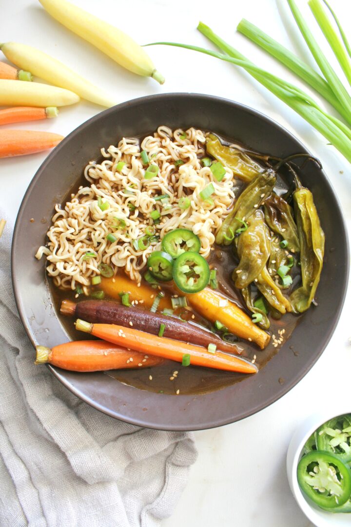 Roasted Vegetable Vegan Ramen - This Savory Vegan