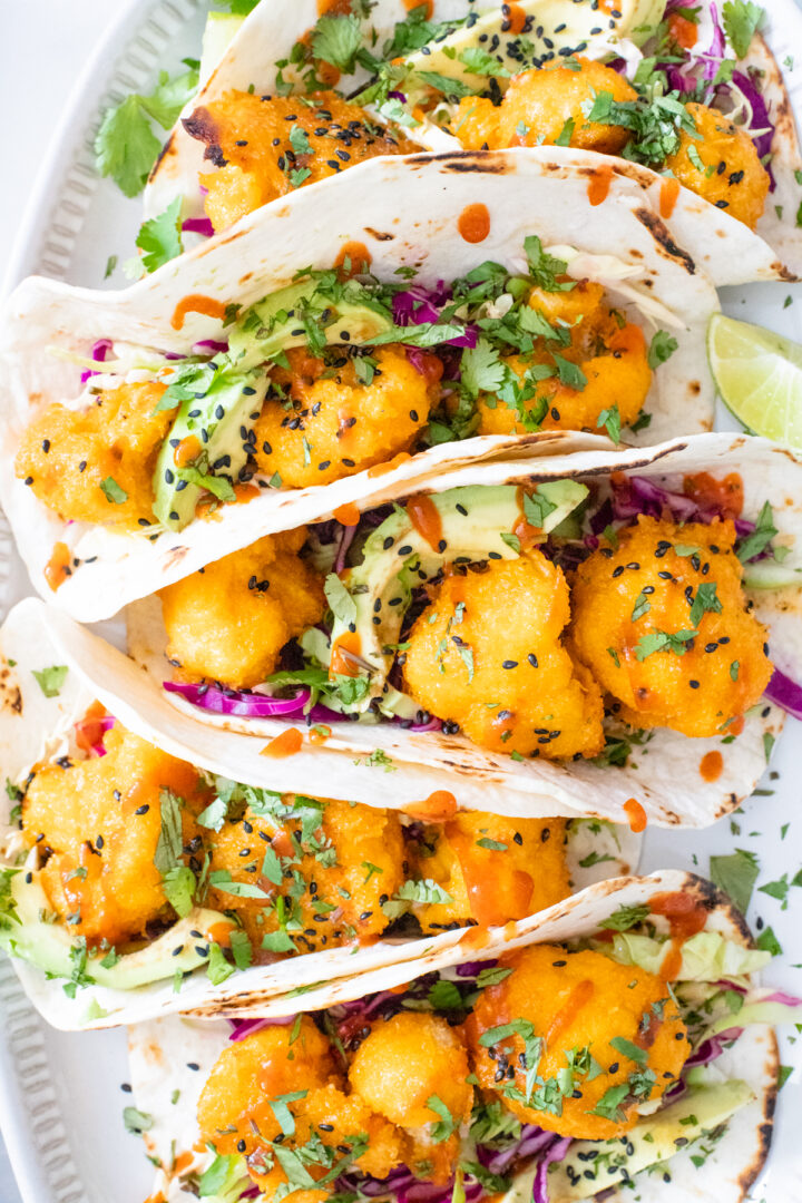 Vegan Bang Bang Cauliflower Tacos This Savory Vegan