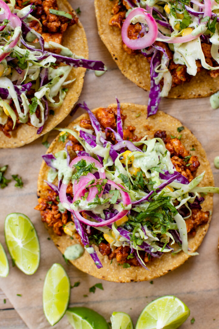 BBQ Tofu Tostadas - This Savory Vegan