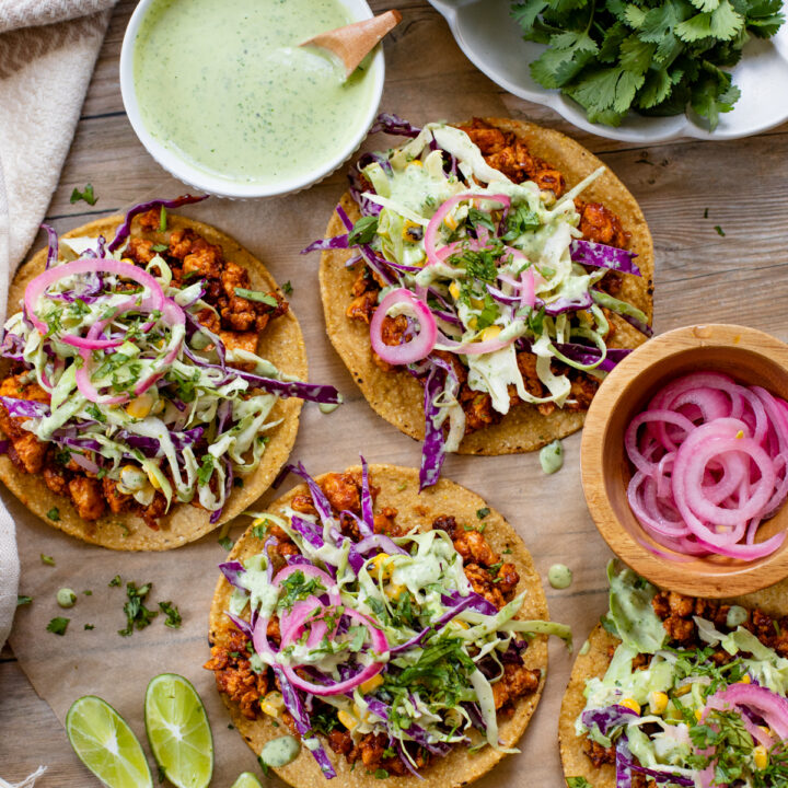 BBQ Tofu Tostadas - This Savory Vegan
