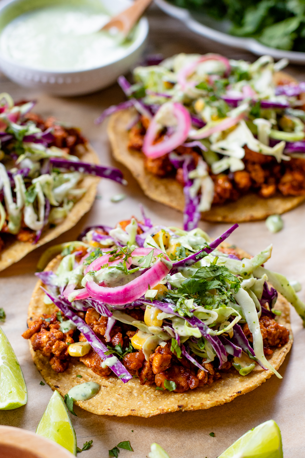 BBQ Tofu Tostadas - This Savory Vegan