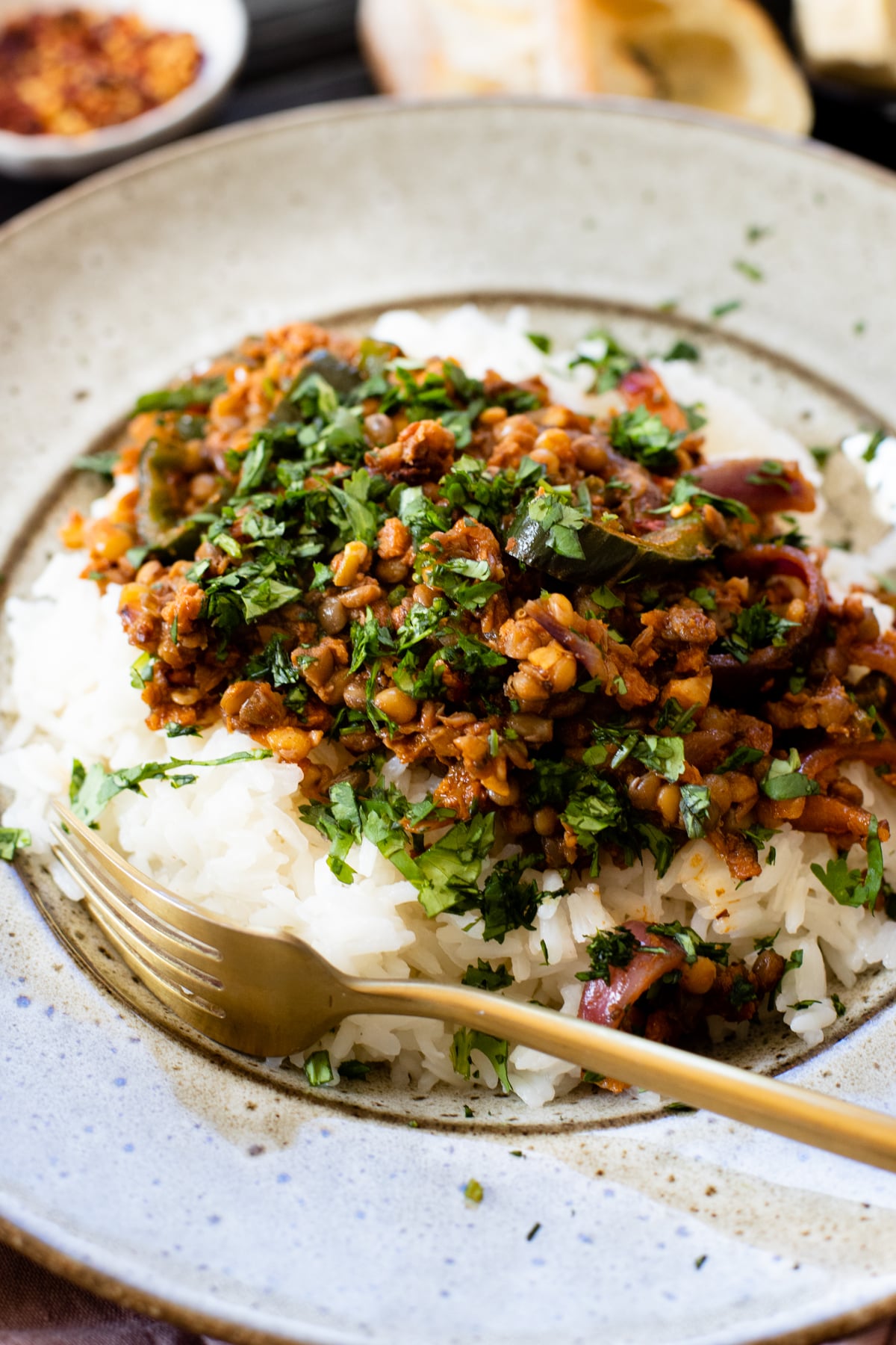 Soyrizo Lentil Rice Bowls - This Savory Vegan