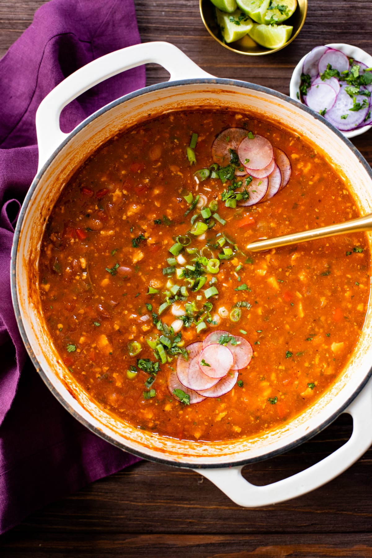 Salsa Verde Bean & Rice Soup - This Savory Vegan