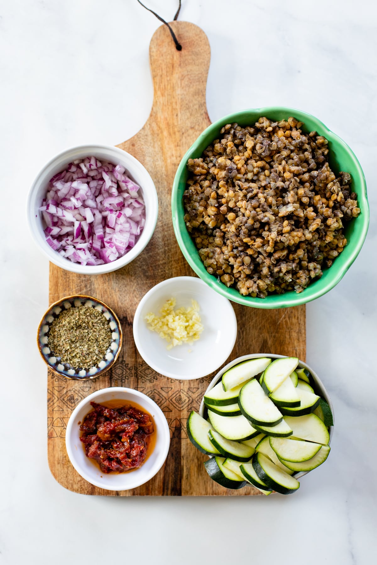 Mediterranean Lentil Grain Bowls - This Savory Vegan