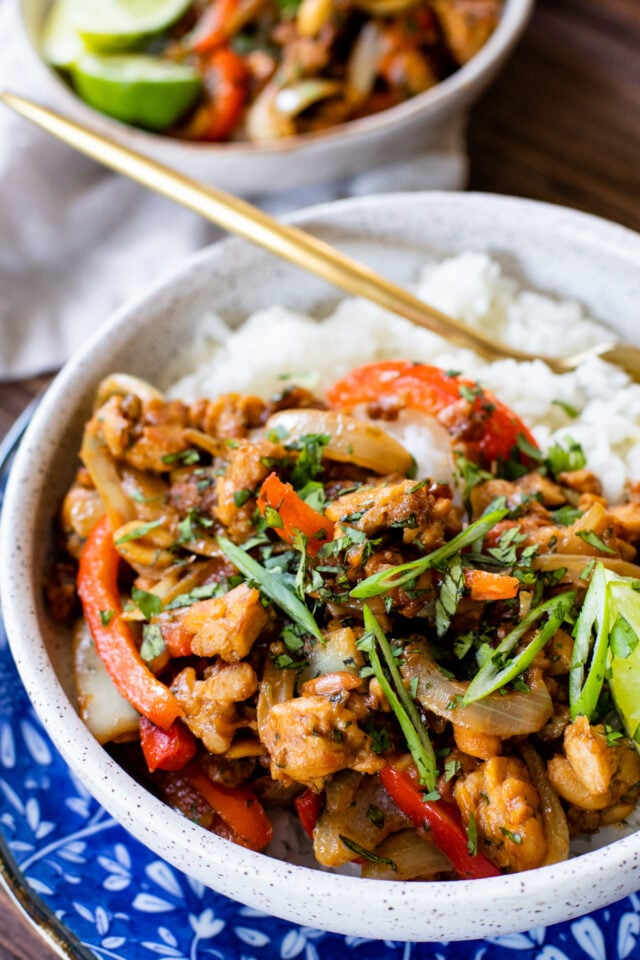 Peanut Tempeh Rice Bowls - This Savory Vegan