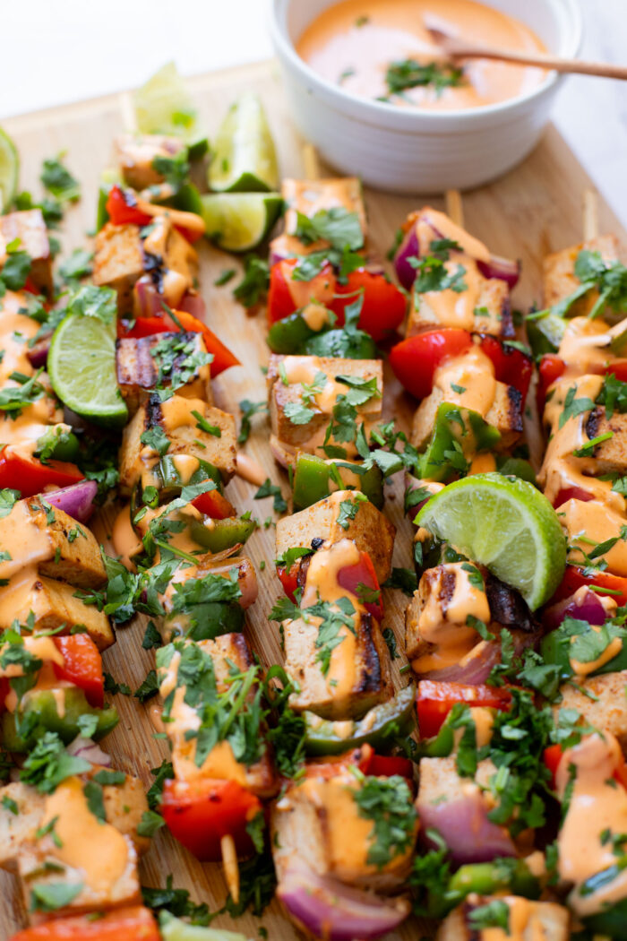 Grilled Tofu Skewers - This Savory Vegan