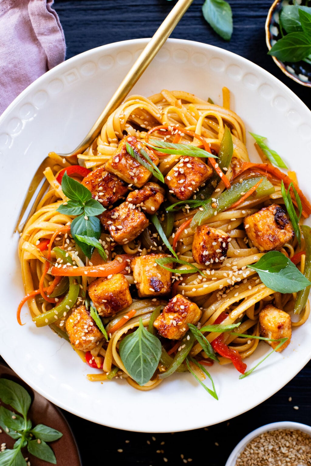 Tofu Noodle Stir-Fry - This Savory Vegan