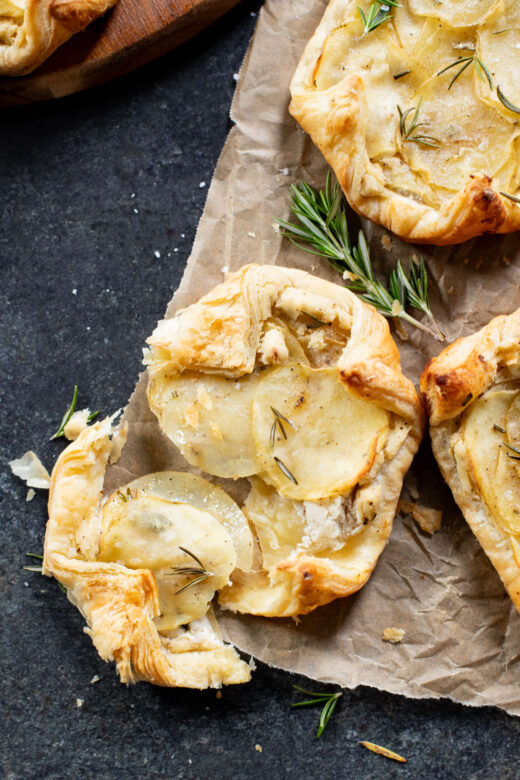 Puff Pastry Potato Tarts - This Savory Vegan