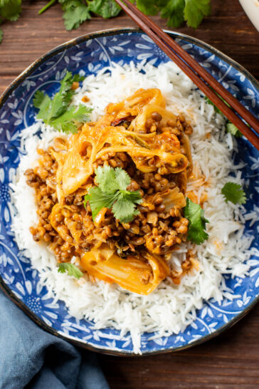 Braised Cabbage & Lentils - This Savory Vegan