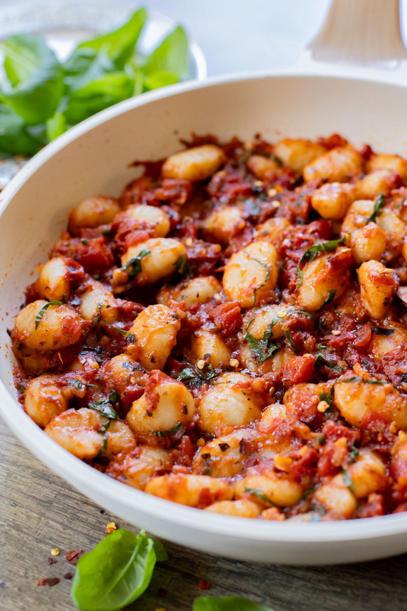Simple Tomato Basil Gnocchi - This Savory Vegan