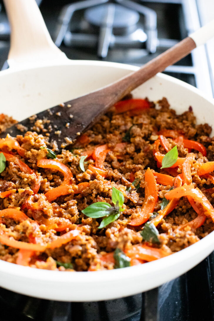 Vegan Thai Beef Tacos - This Savory Vegan
