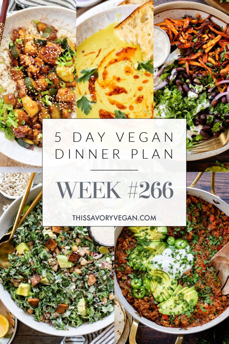 Weekly Vegan Dinner Plan #266 - This Savory Vegan