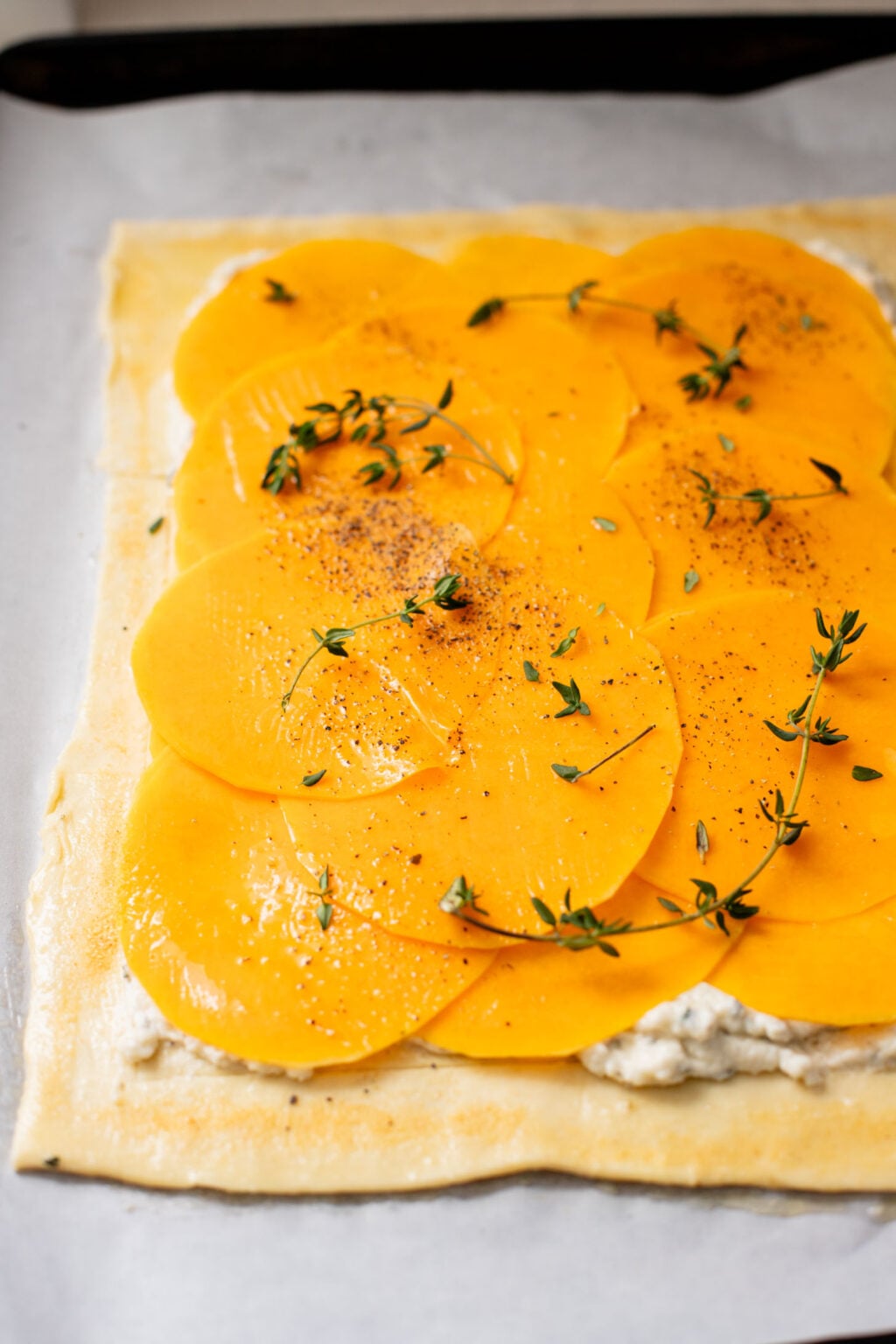 Cheesy Butternut Squash Tart - This Savory Vegan
