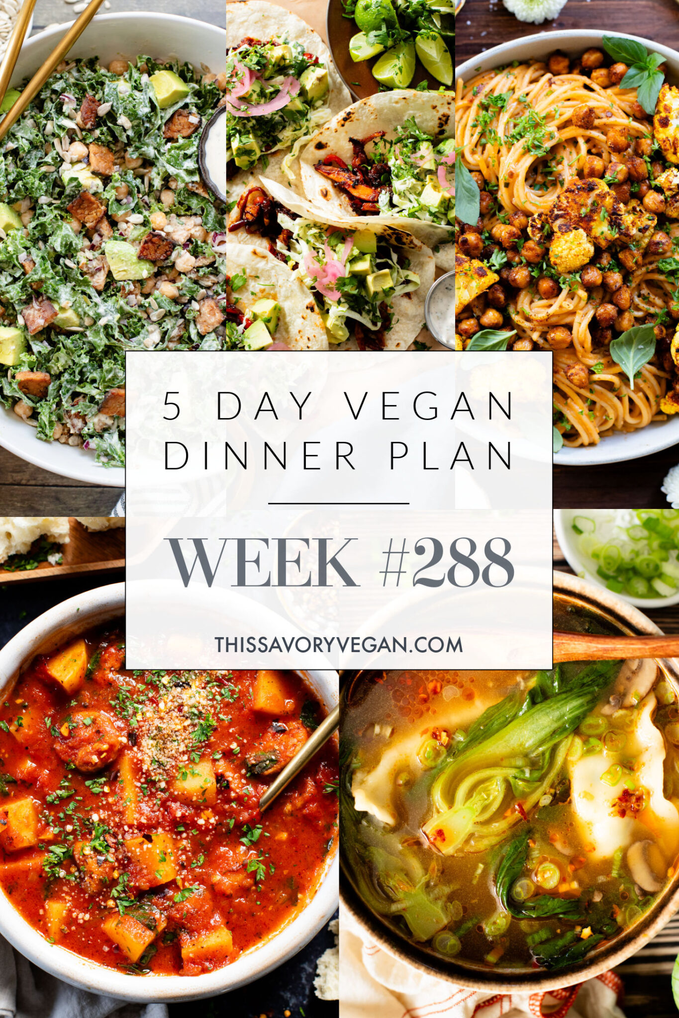 Weekly Vegan Dinner Plan #288 - This Savory Vegan