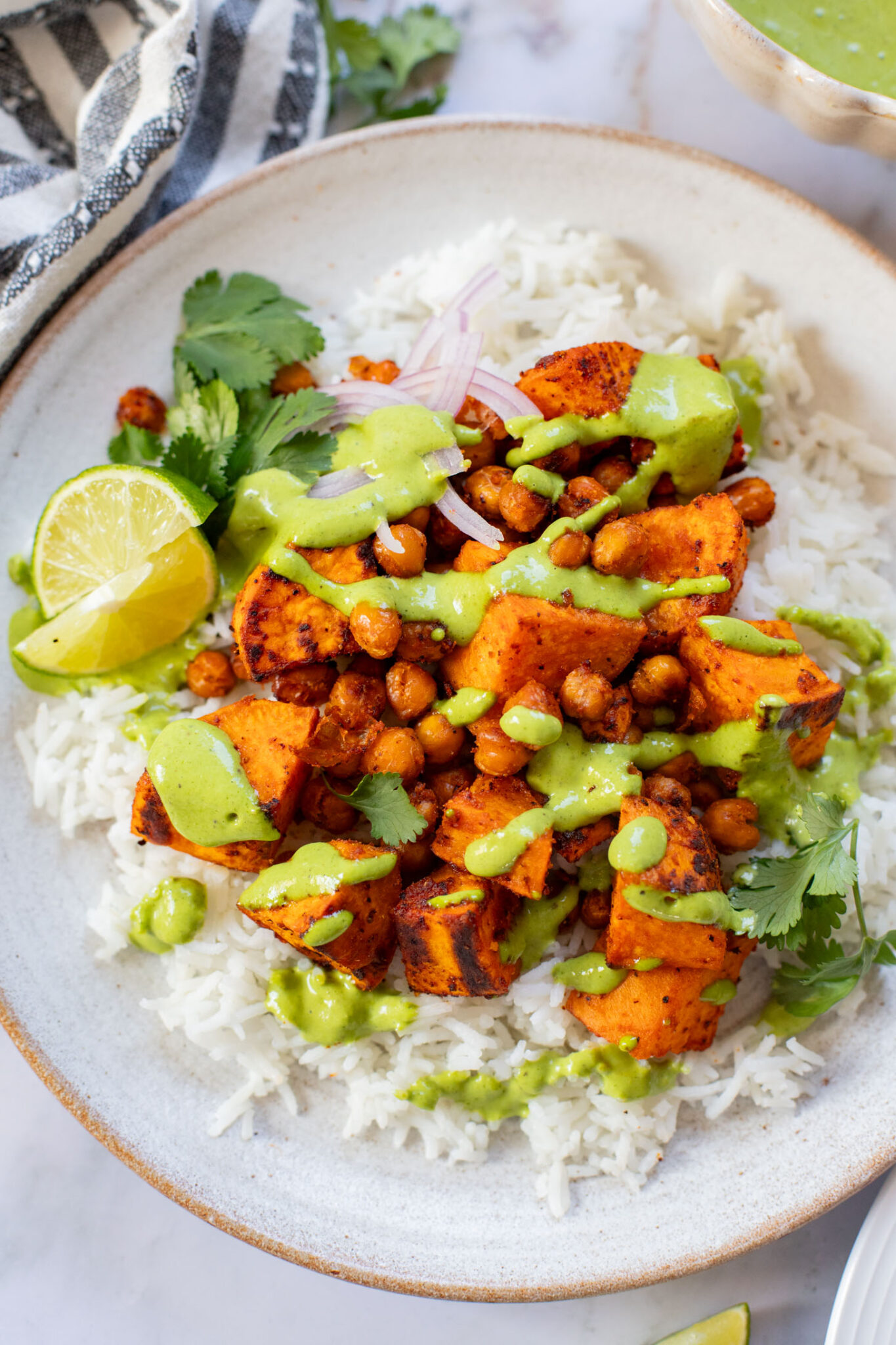 Chipotle Sweet Potatoes & Chickpeas - This Savory Vegan