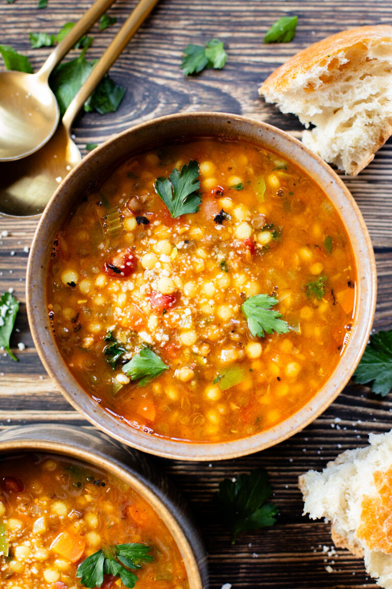 Lentil & Couscous Soup - This Savory Vegan