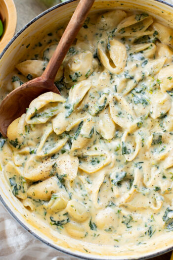 Creamy Spinach Tofu Shells - This Savory Vegan