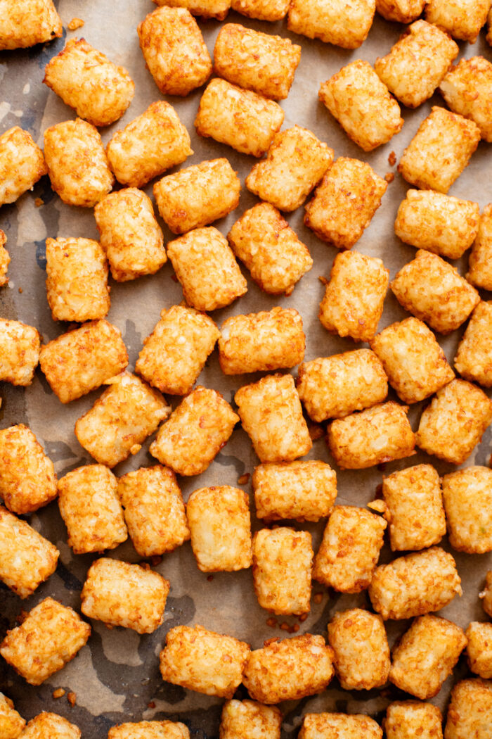 Smashed Tater Tot Potato Salad - This Savory Vegan
